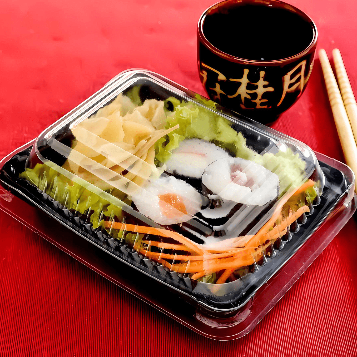 Embalagem oriental para comida asiática - 200 unidades