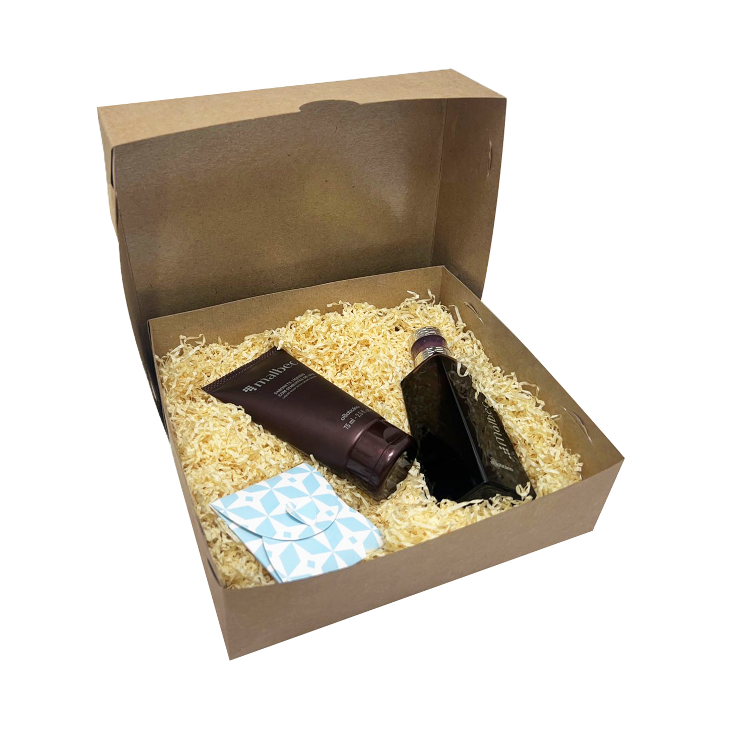 Embalagem Kraft Tampa e fundo c/ Laminação interna (20 x 18 x 6 cm ...