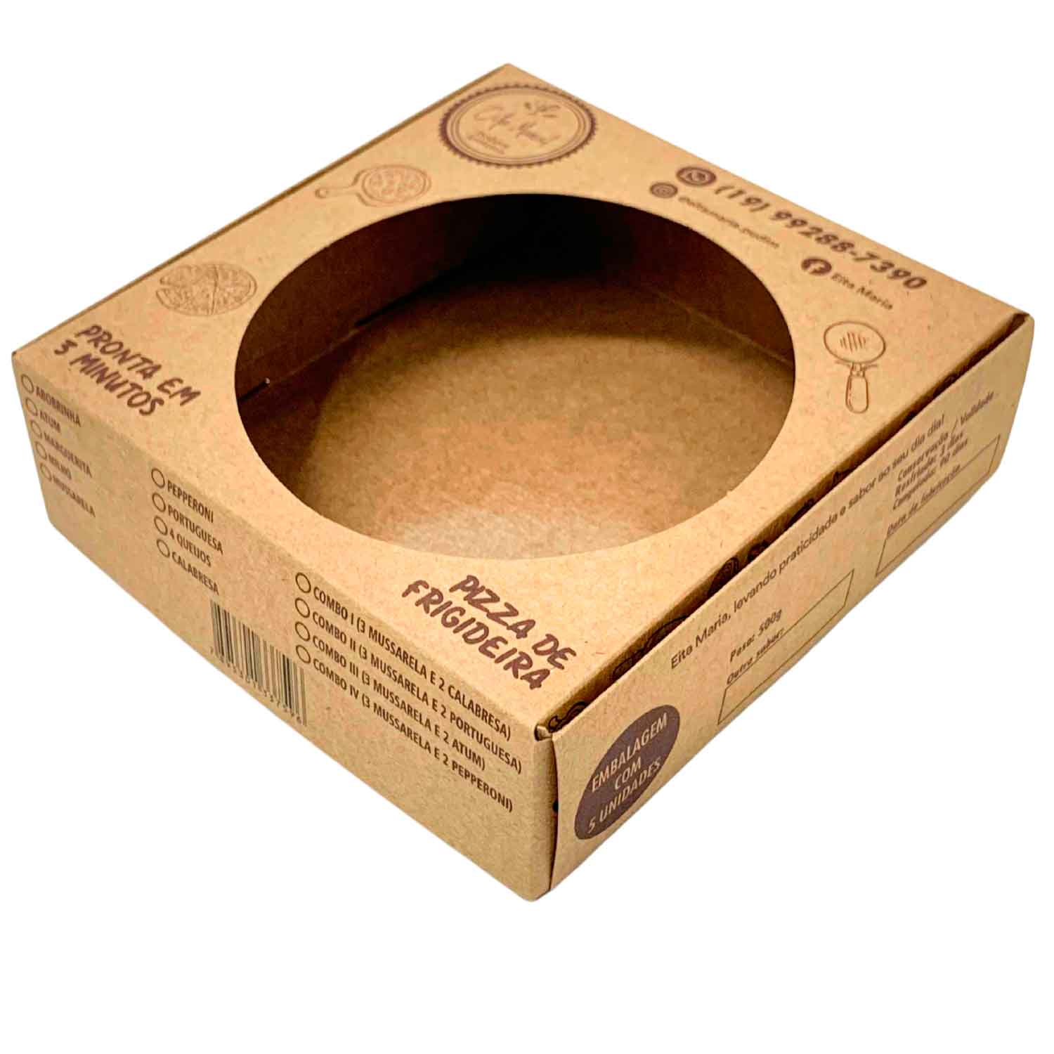 Embalagem Para Torta (16 x 16 x 5 cm) Personalizada