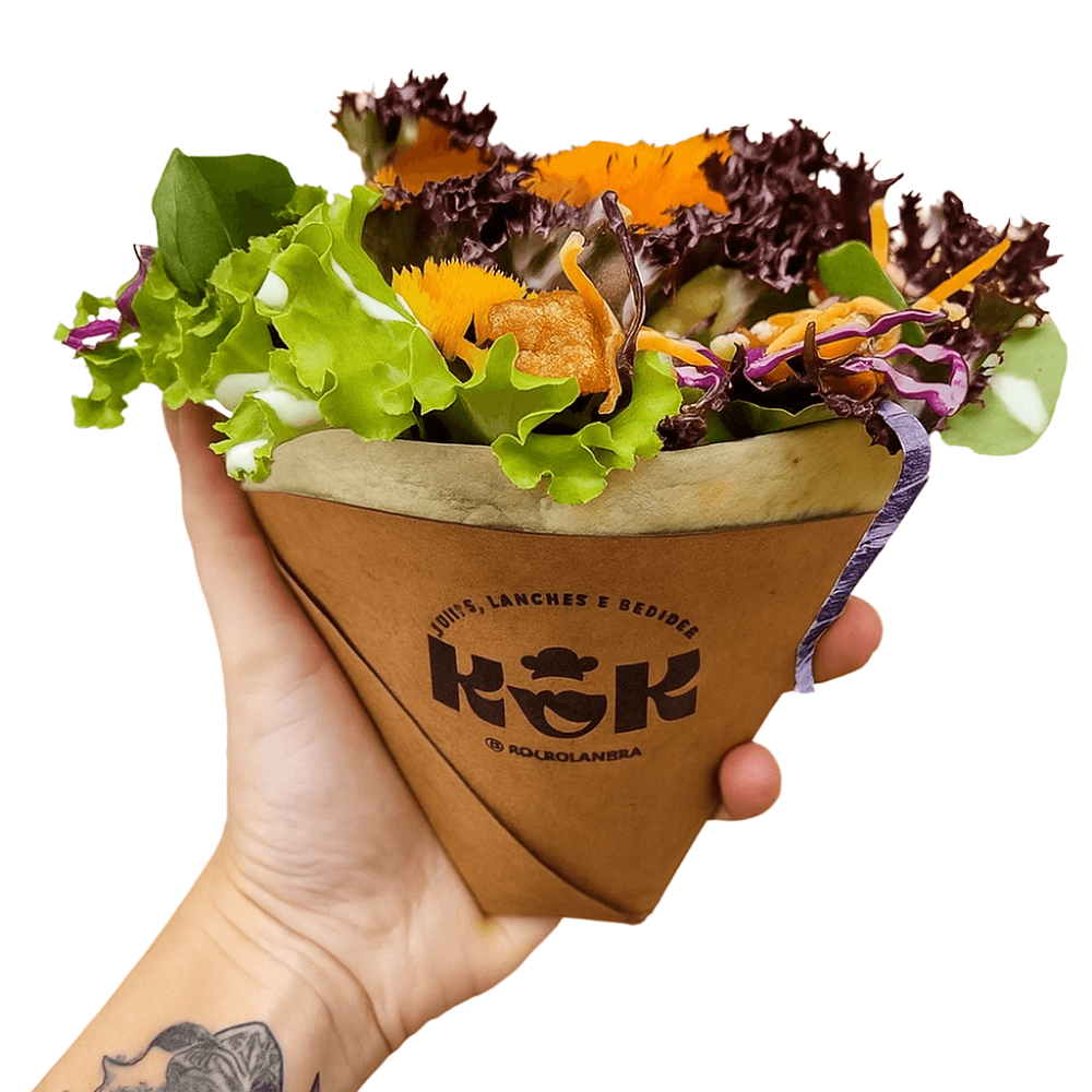 Envelope para crepe anti-vazamento personalizado - Ideal para creperias